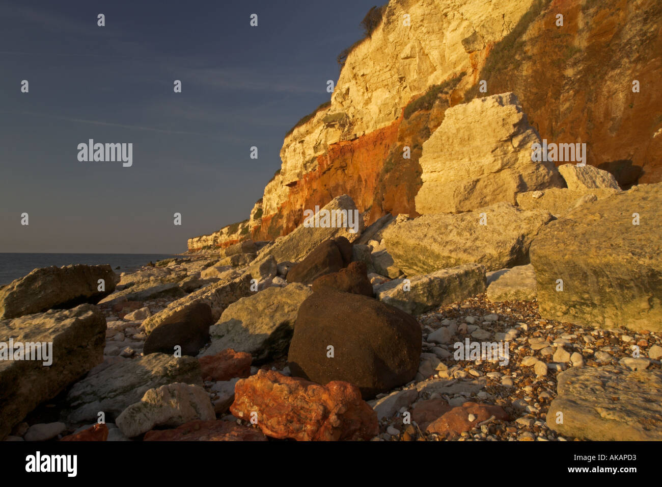 Hunstanton Beach at Sunset Norfolk England UK Stock Photo - Alamy