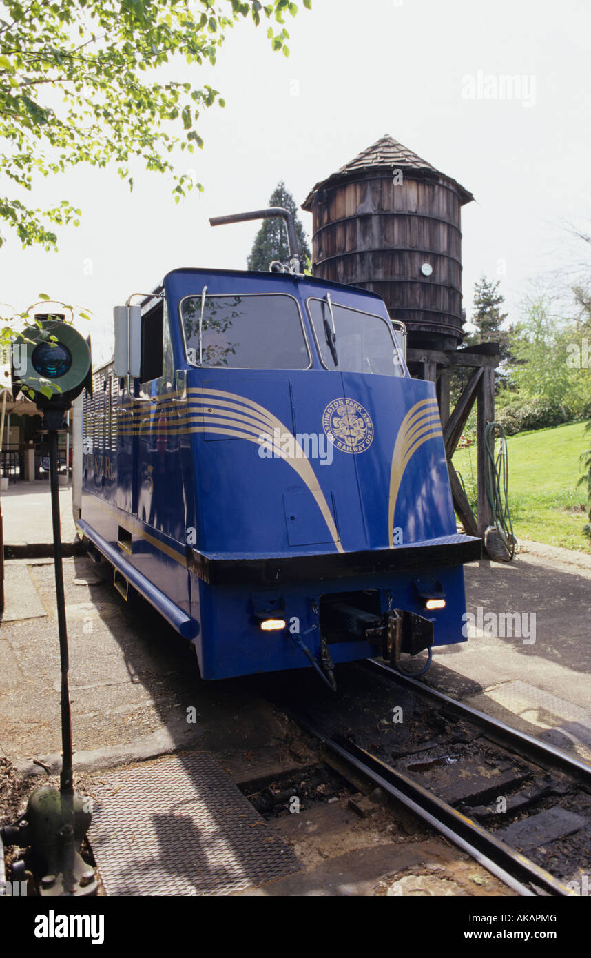 Train ride through Washington Park zoo Portland Oregon State USA Stock ...