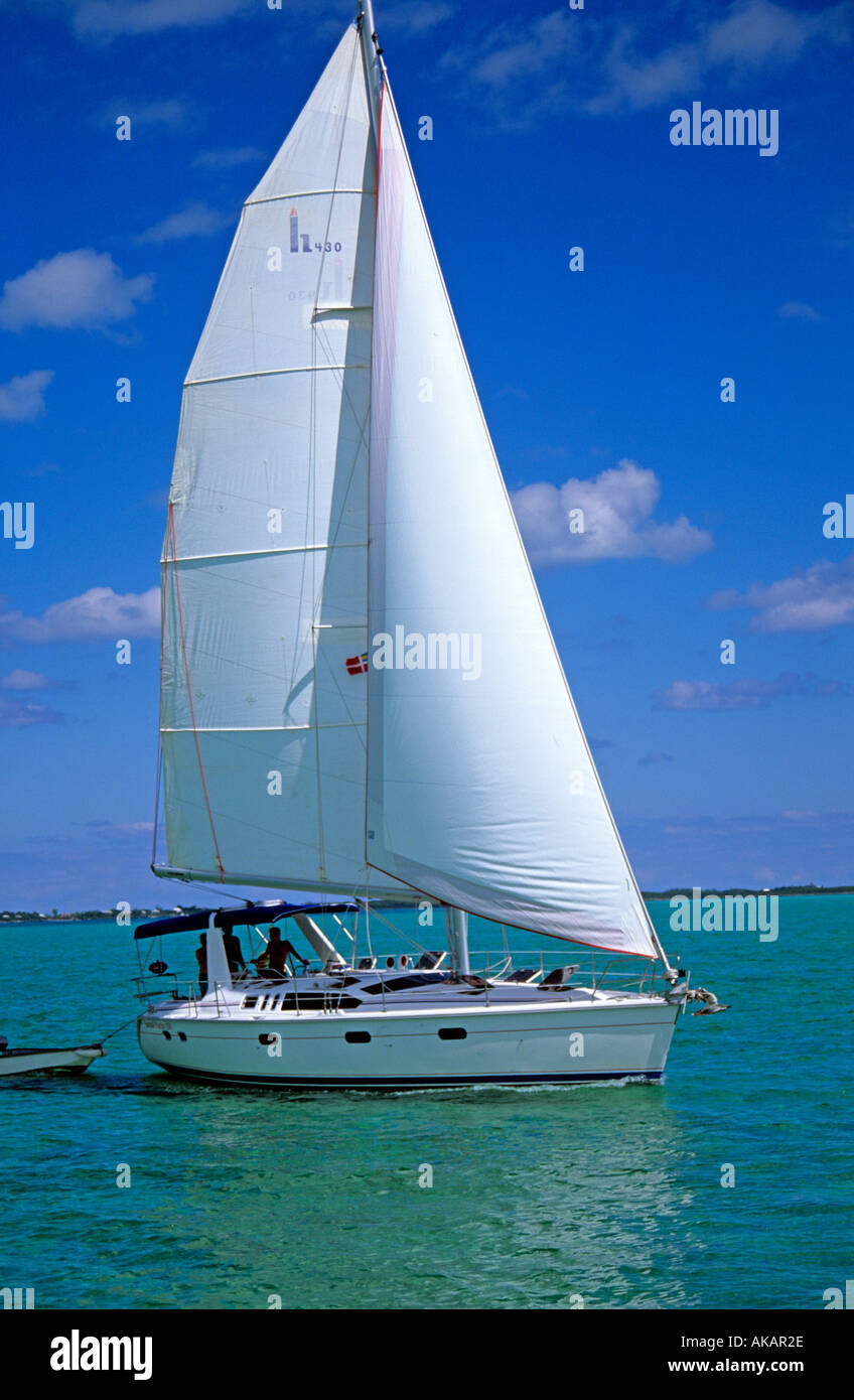 Sailing in the Abacos Bahamas Stock Photo - Alamy