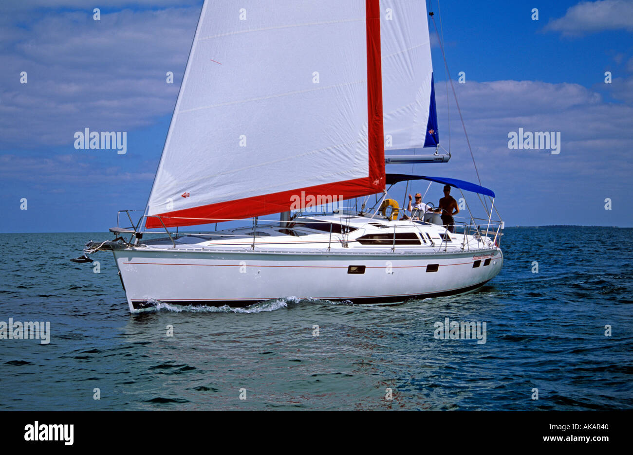Sailing in the Abacos Bahamas Stock Photo - Alamy