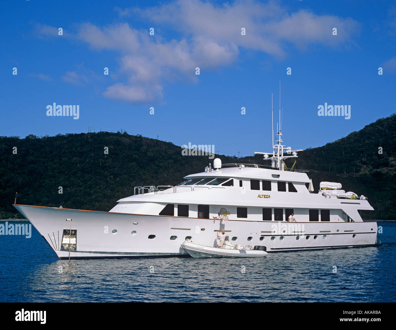 Alteza 130 ft Christensen built megayacht Stock Photo - Alamy
