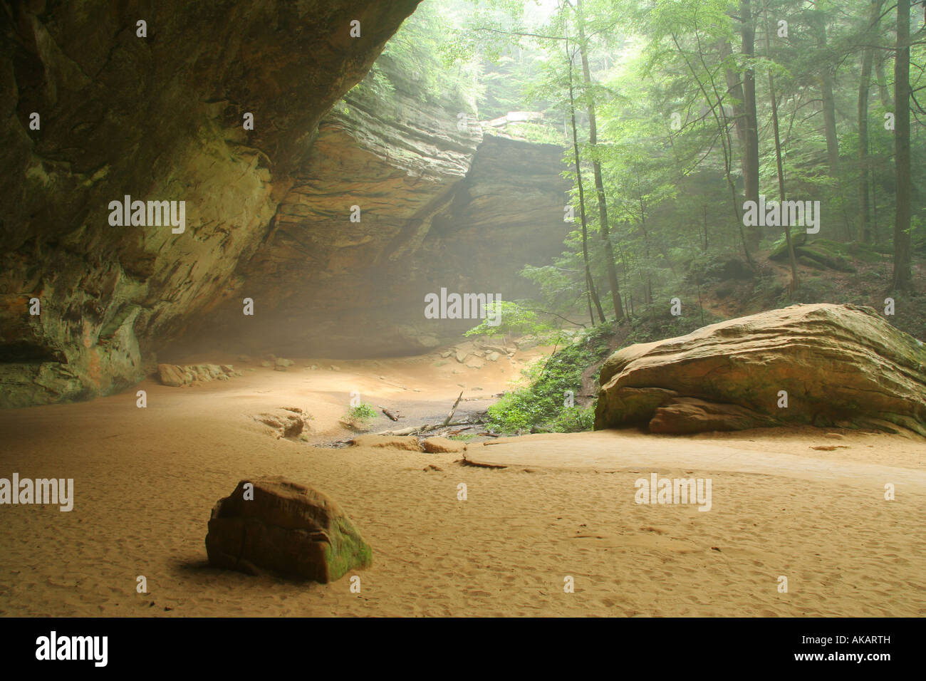 Ash Cave at Hocking Hills State Park Ohio Stock Photo - Alamy