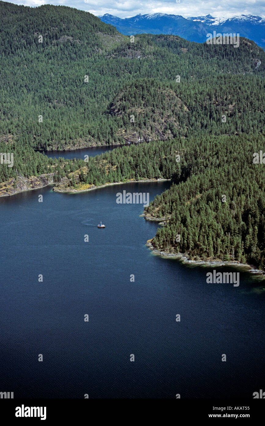 An aerial view of desolation sound hi-res stock photography and images ...