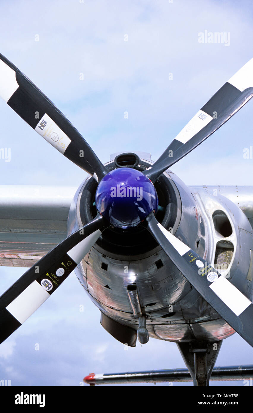 Close up of the prop on a Handley Page Dart Herald 209 Registration ...