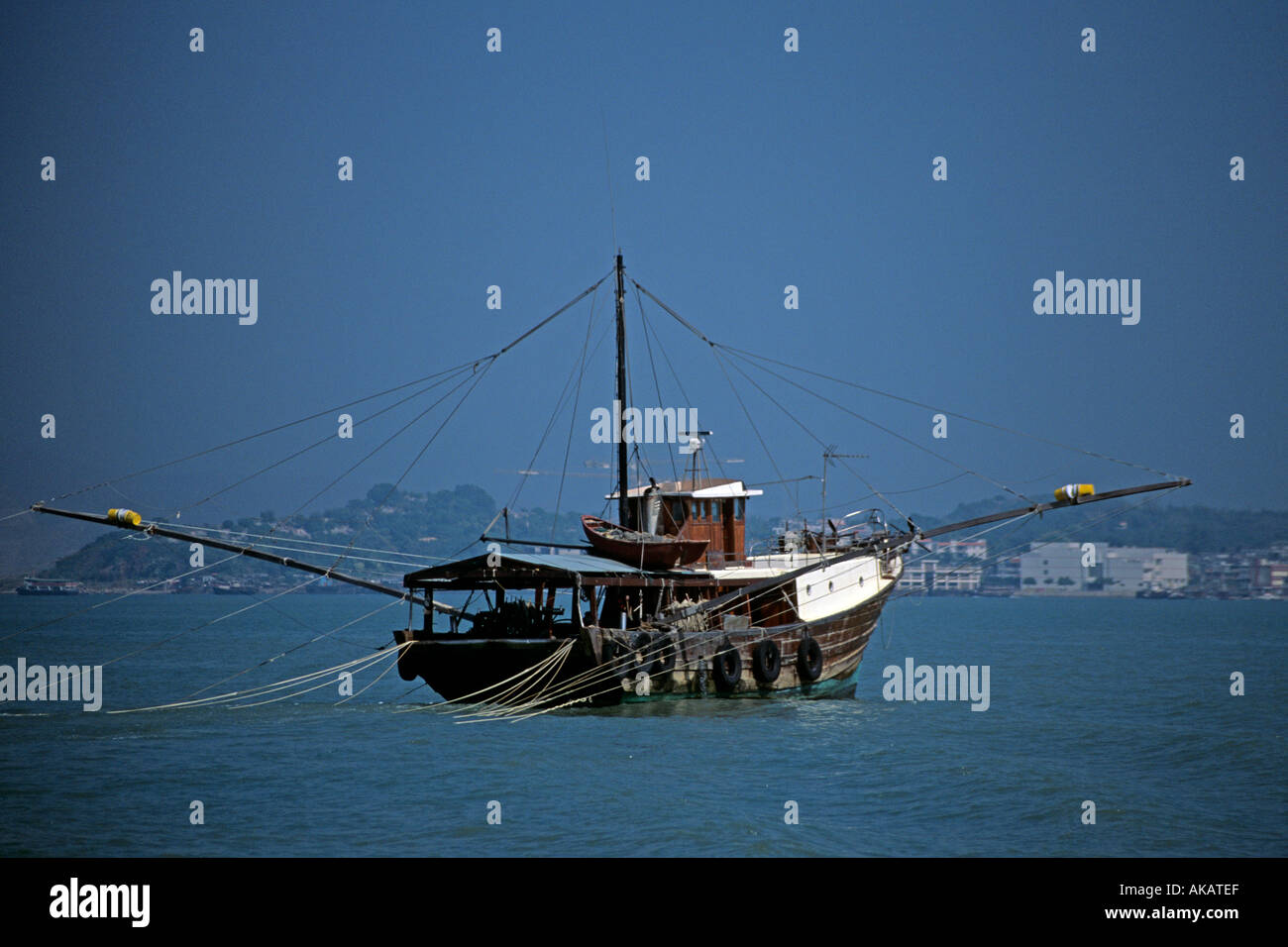 Boat trawling nets hi-res stock photography and images - Alamy