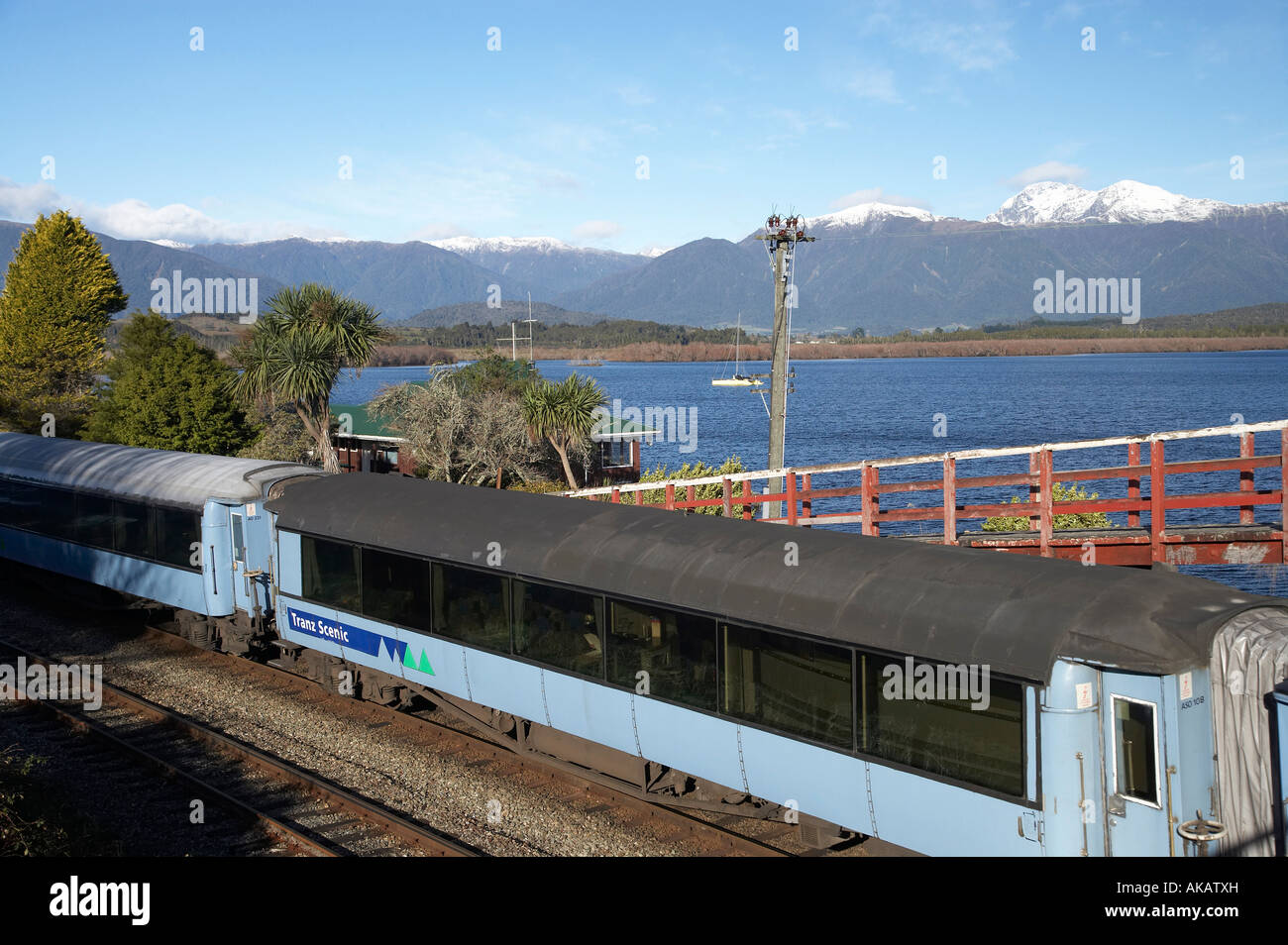 Trans Alpine Train Moana Lake Brunner West Coast South Island New ...