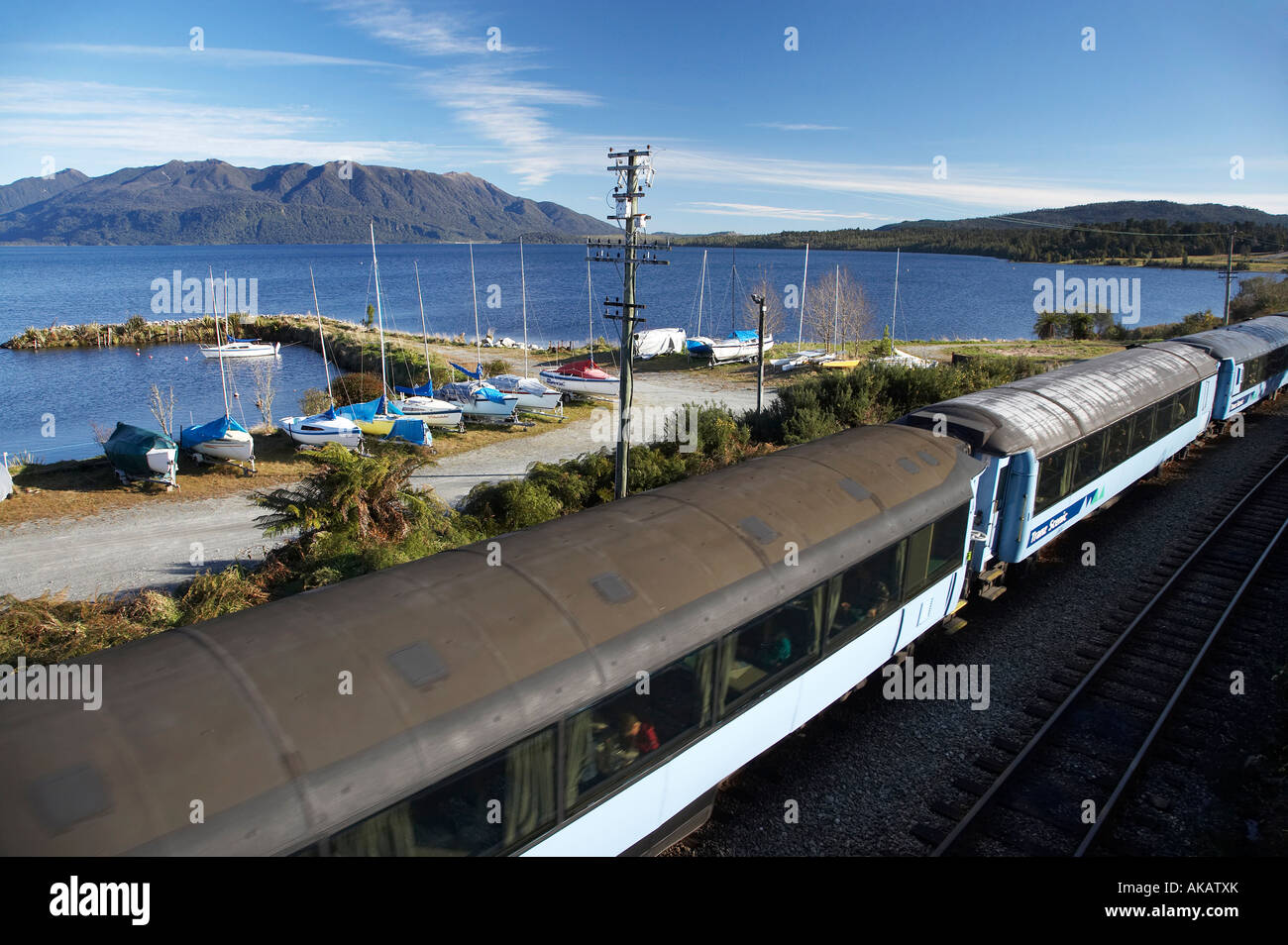 Trans Alpine Train Moana Lake Brunner West Coast South Island New ...