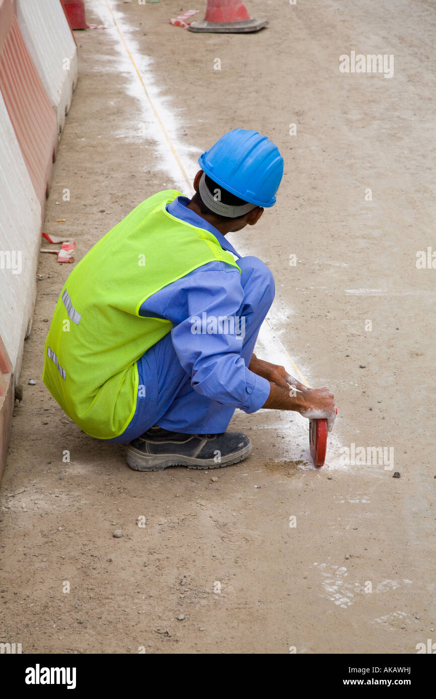 Immigrant Foreign Construction Workers building Dubai The new Dubai UAE ...