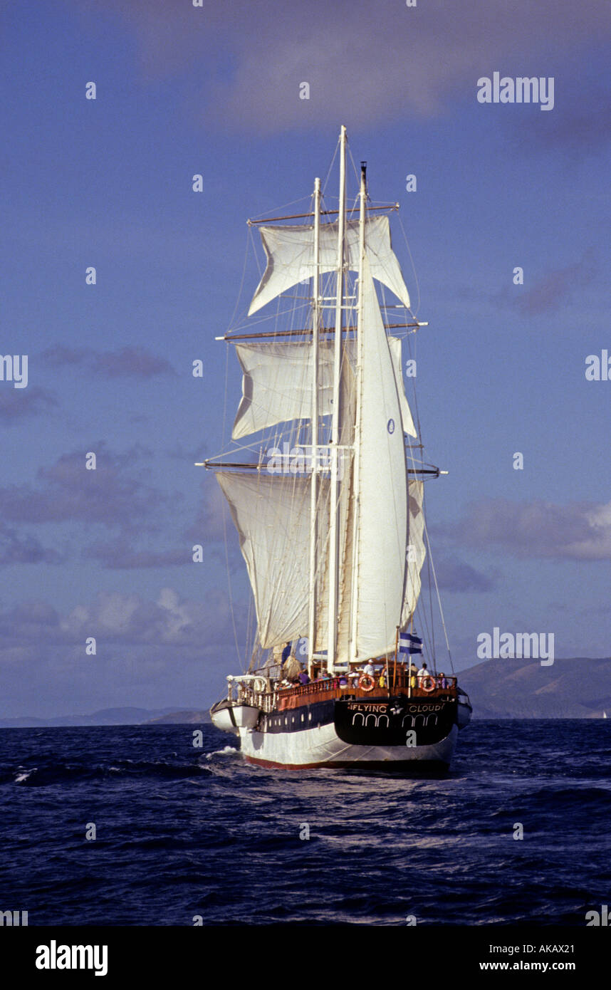 Square rigged sailing vessel Stock Photo - Alamy