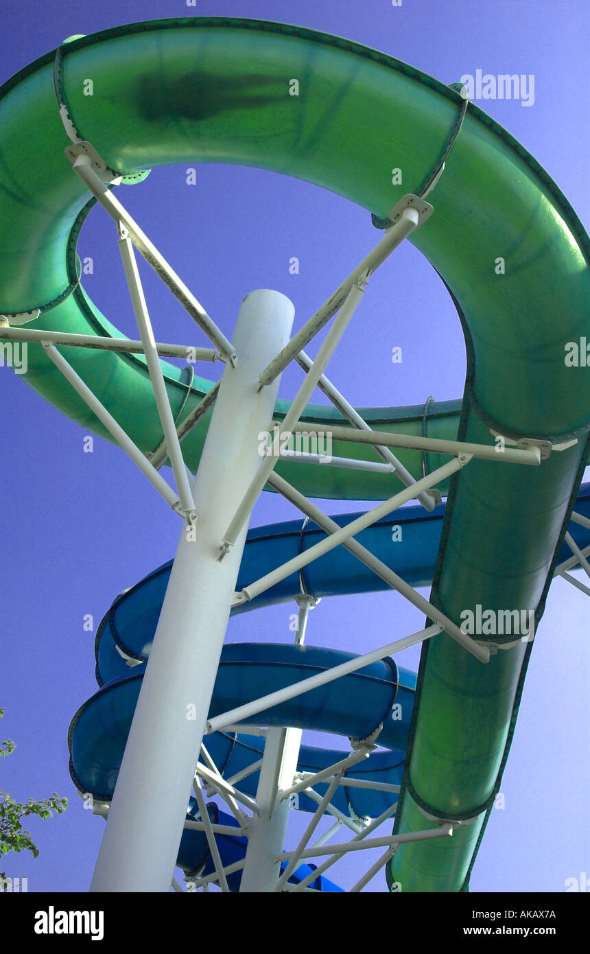 Water slide at Colchester Leisure World Essex Stock Photo - Alamy