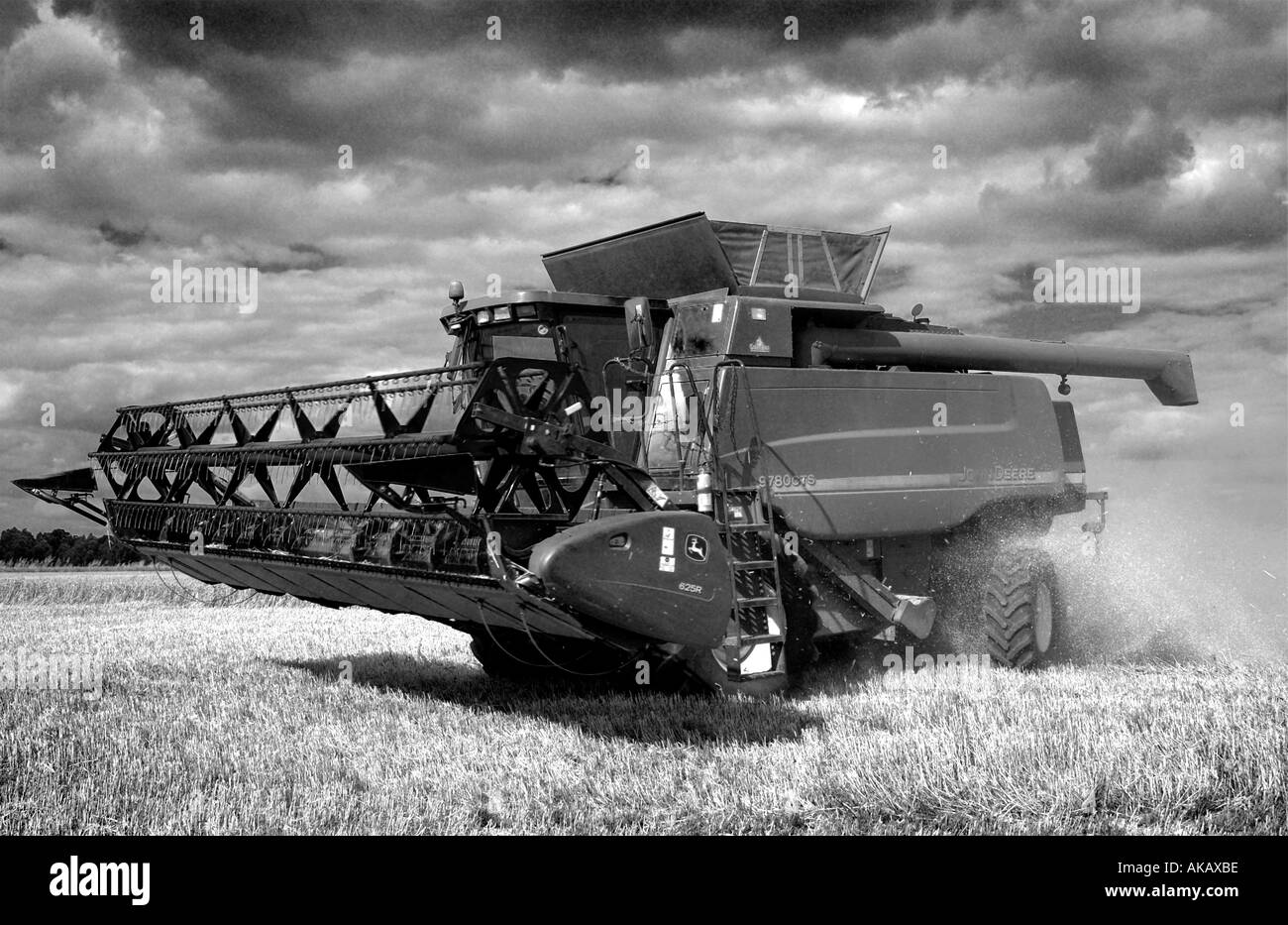 Combine harvester Black and White Stock Photos & Images - Alamy