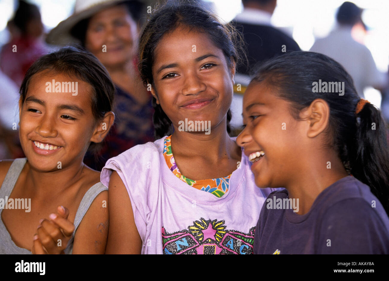 Tongan faces Tonga Pacific Ocean Stock Photo - Alamy