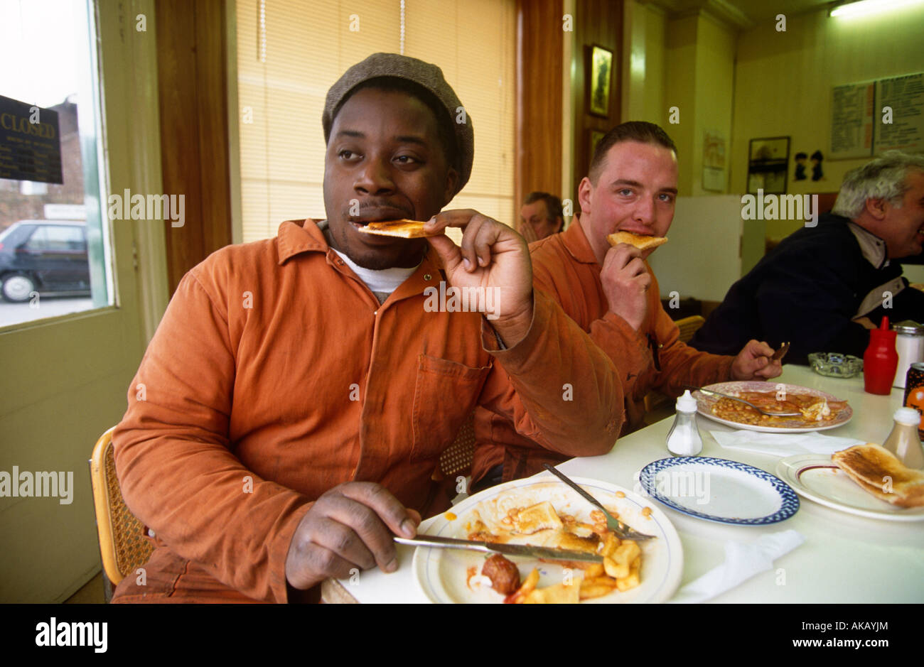 Workmen cafe hi-res stock photography and images - Alamy