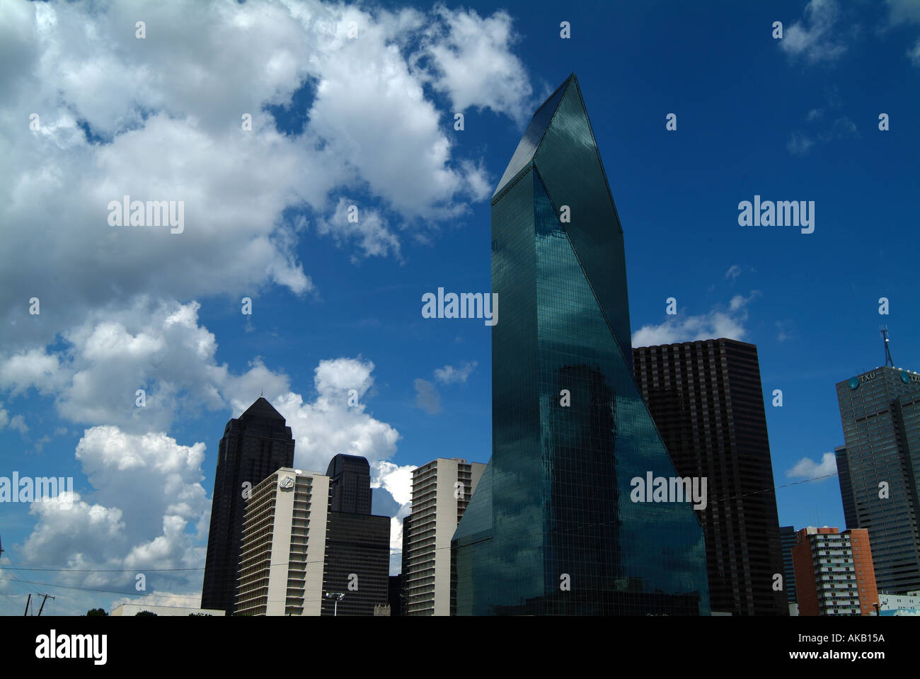 Skyscrapers in downtown Dallas Stock Photo - Alamy
