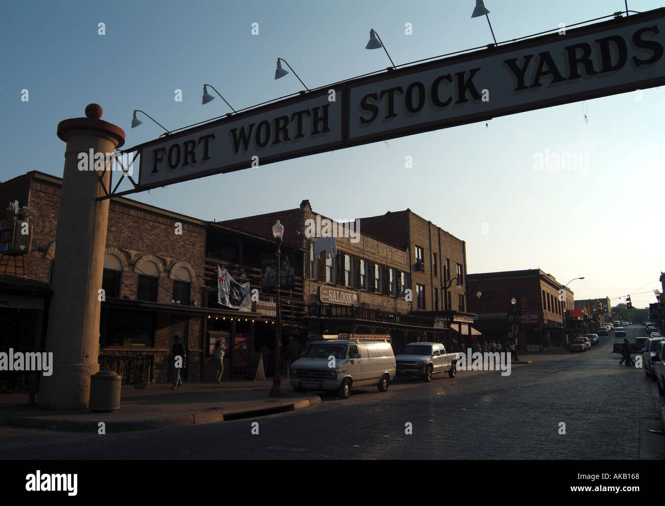 Entry of the stock yards of Fort Worth, Texas Stock Photo - Alamy