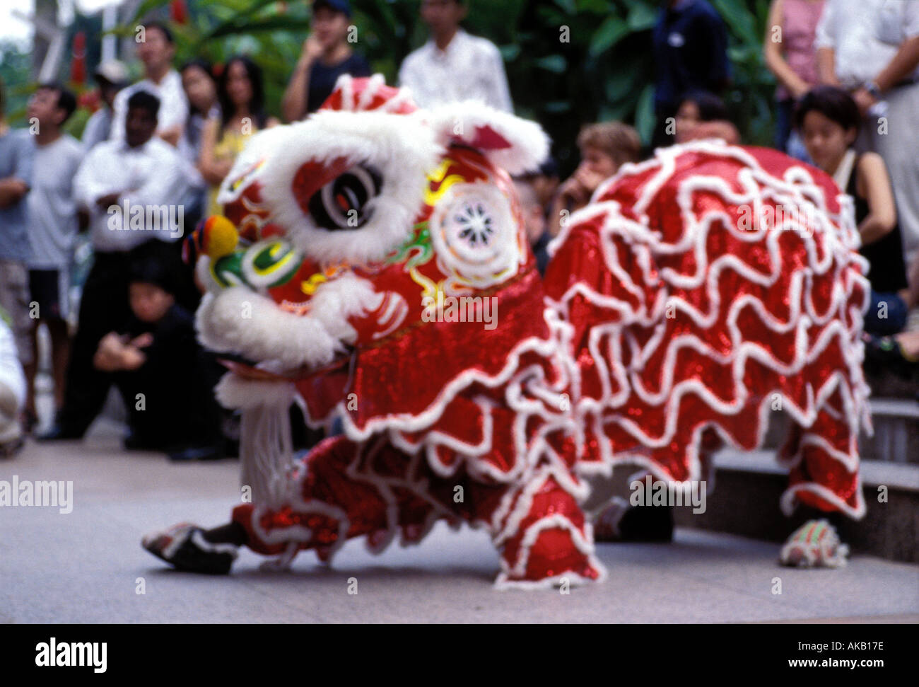 Chinese lion dance Stock Photo - Alamy