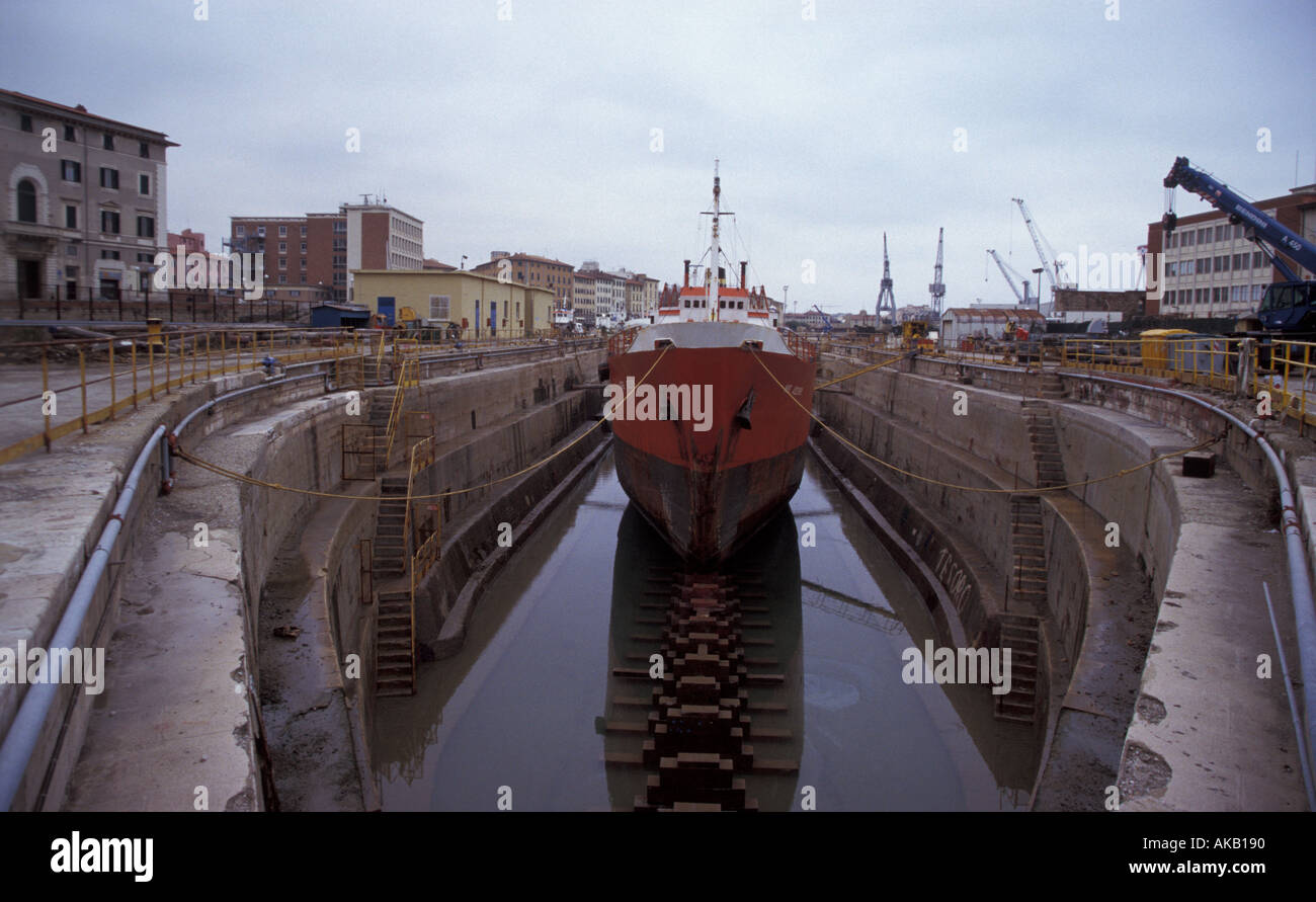 Dry Dock Livorno 3 Stock Photo - Alamy