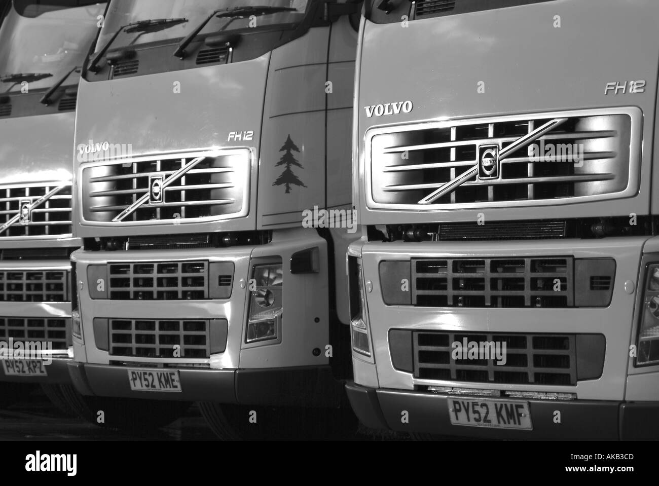 Trucks yard Black and White Stock Photos & Images - Alamy