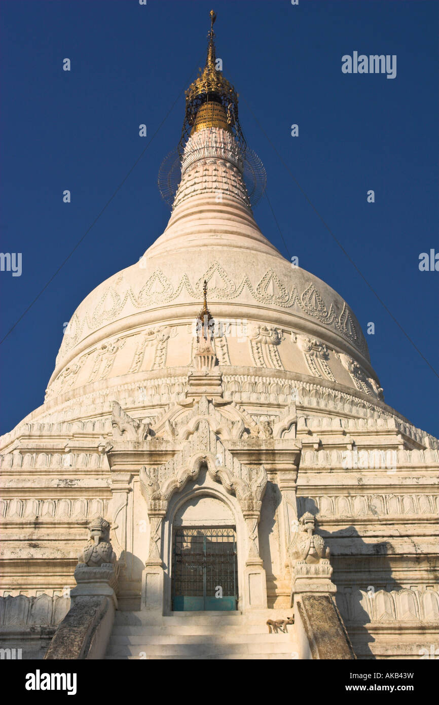 Myanmar (Burma), Mandalay, Sagaing, Sagaing Hill, Ancient Temple Stock ...