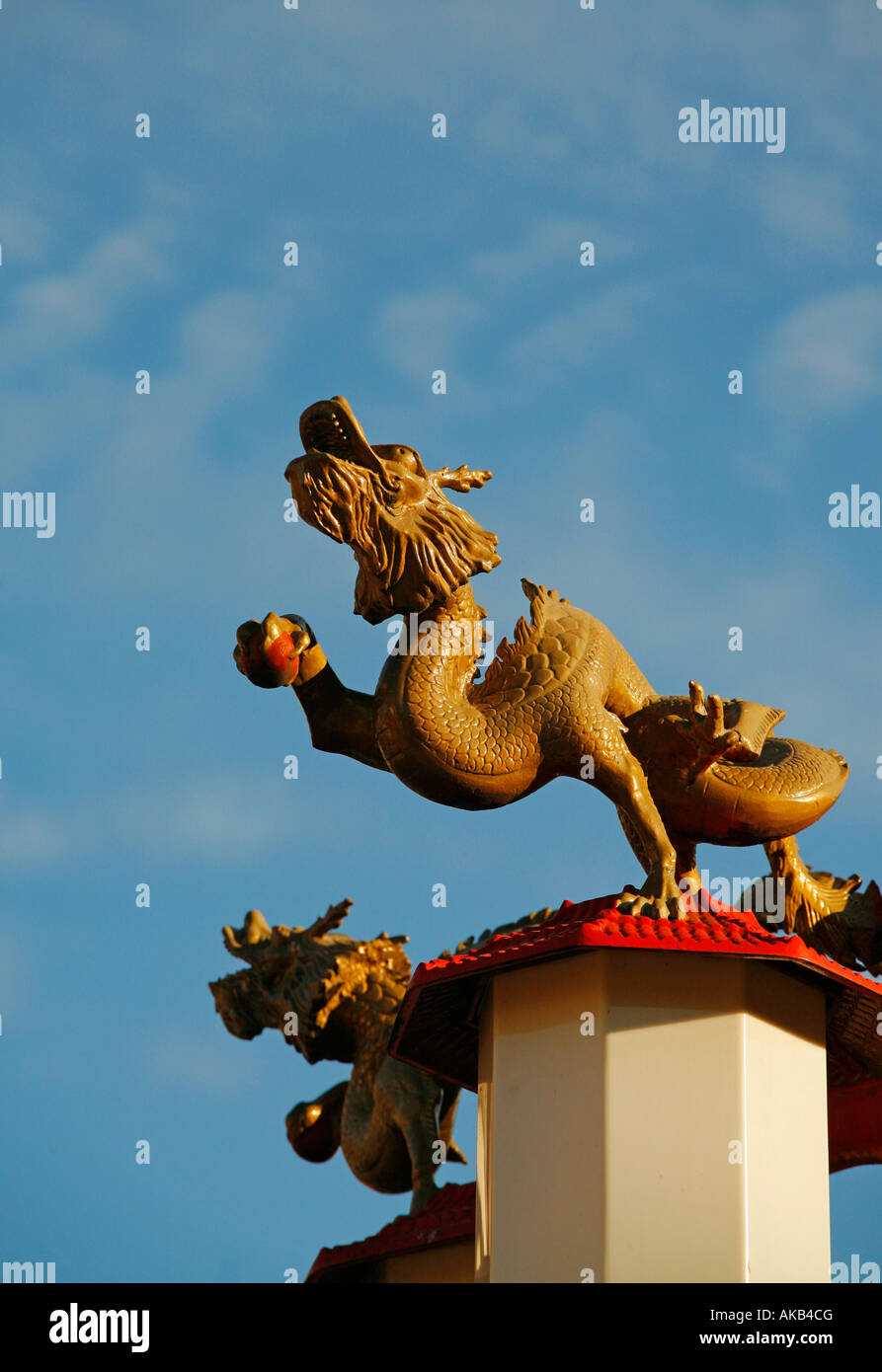 Dragon lamp post, Chinatown, Vancouver, Canada Stock Photo - Alamy