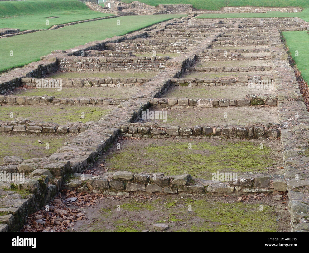 Roman Barracks at Caerleon South Wales GB UK 2004 Stock Photo - Alamy