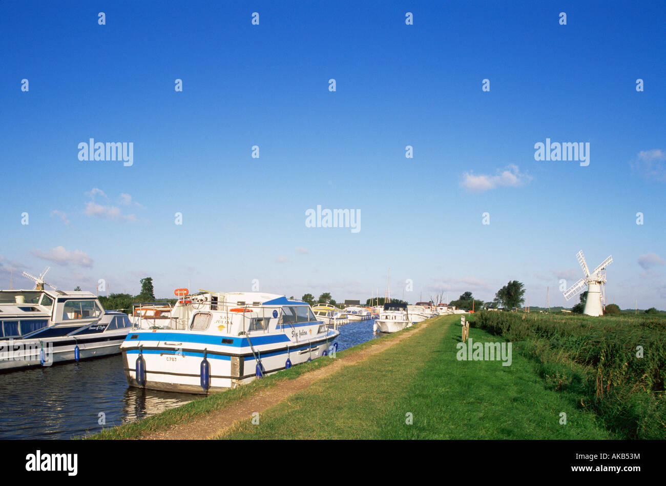 England, Norfolk, Norfolk Broads, River Thurne Stock Photo - Alamy