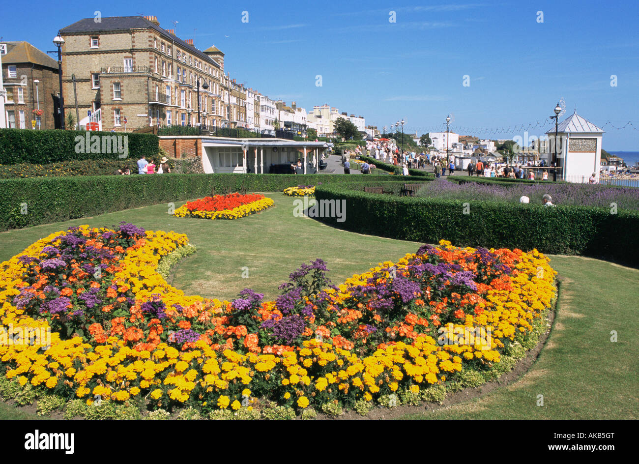 England, Kent, Broadstairs, Promenade Gardens Stock Photo - Alamy
