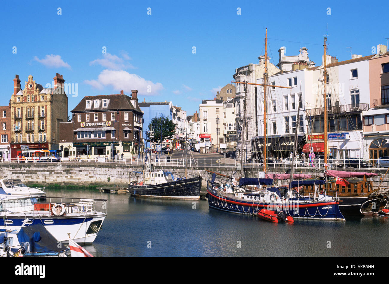 England, Kent, Ramsgate, Harbour and Town Skyline Stock Photo - Alamy