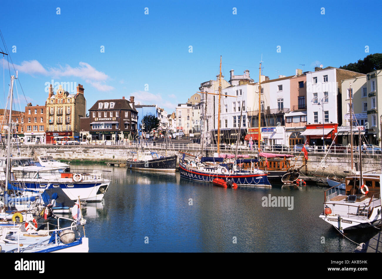 England, Kent, Ramsgate, Harbour and Town Skyline Stock Photo - Alamy