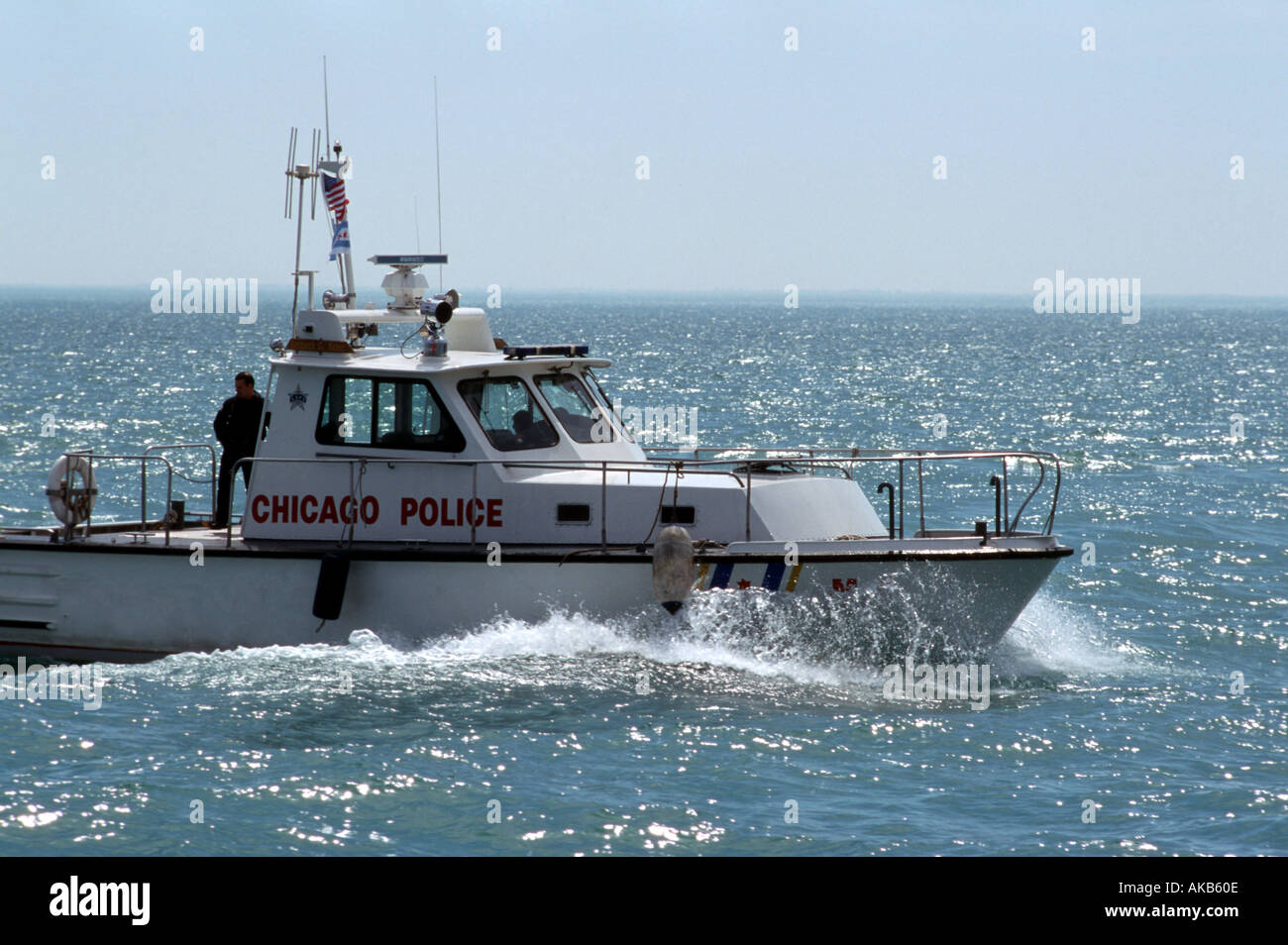 Chicago police boat hi-res stock photography and images - Alamy