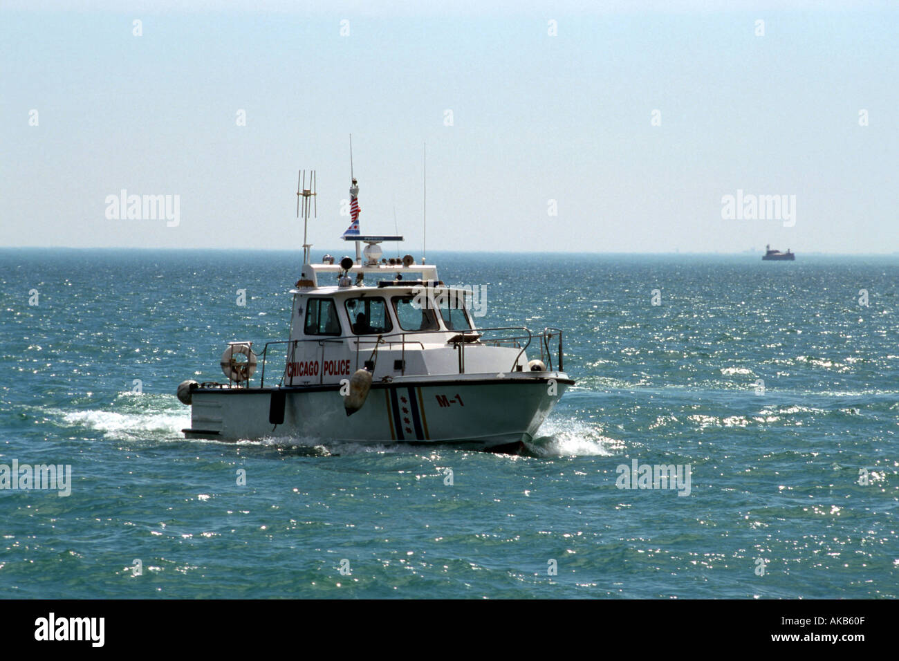 Chicago police boat hi-res stock photography and images - Alamy