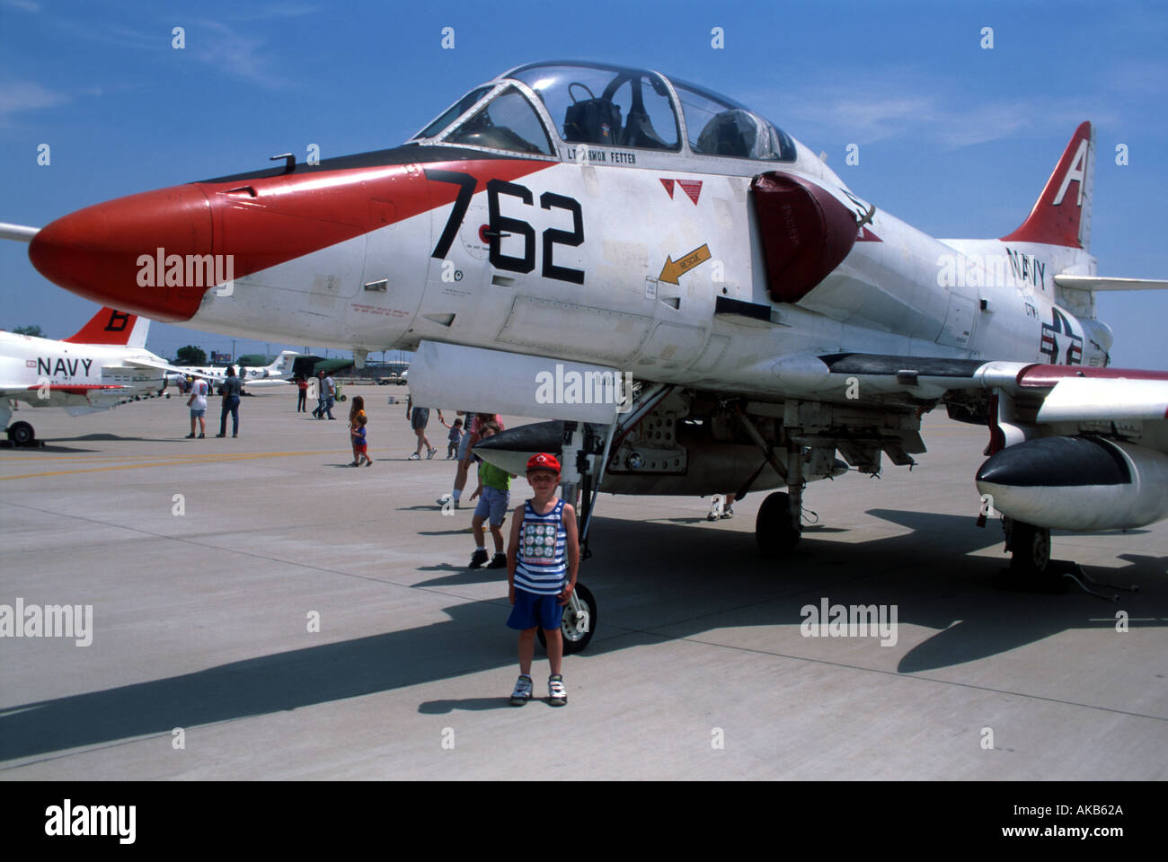 The angular red nose of this 762 jet adds to the stream line shape of ...