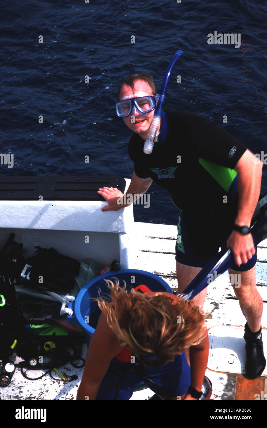 Female Snorkeler With Boat High Resolution Stock Photography and Images ...