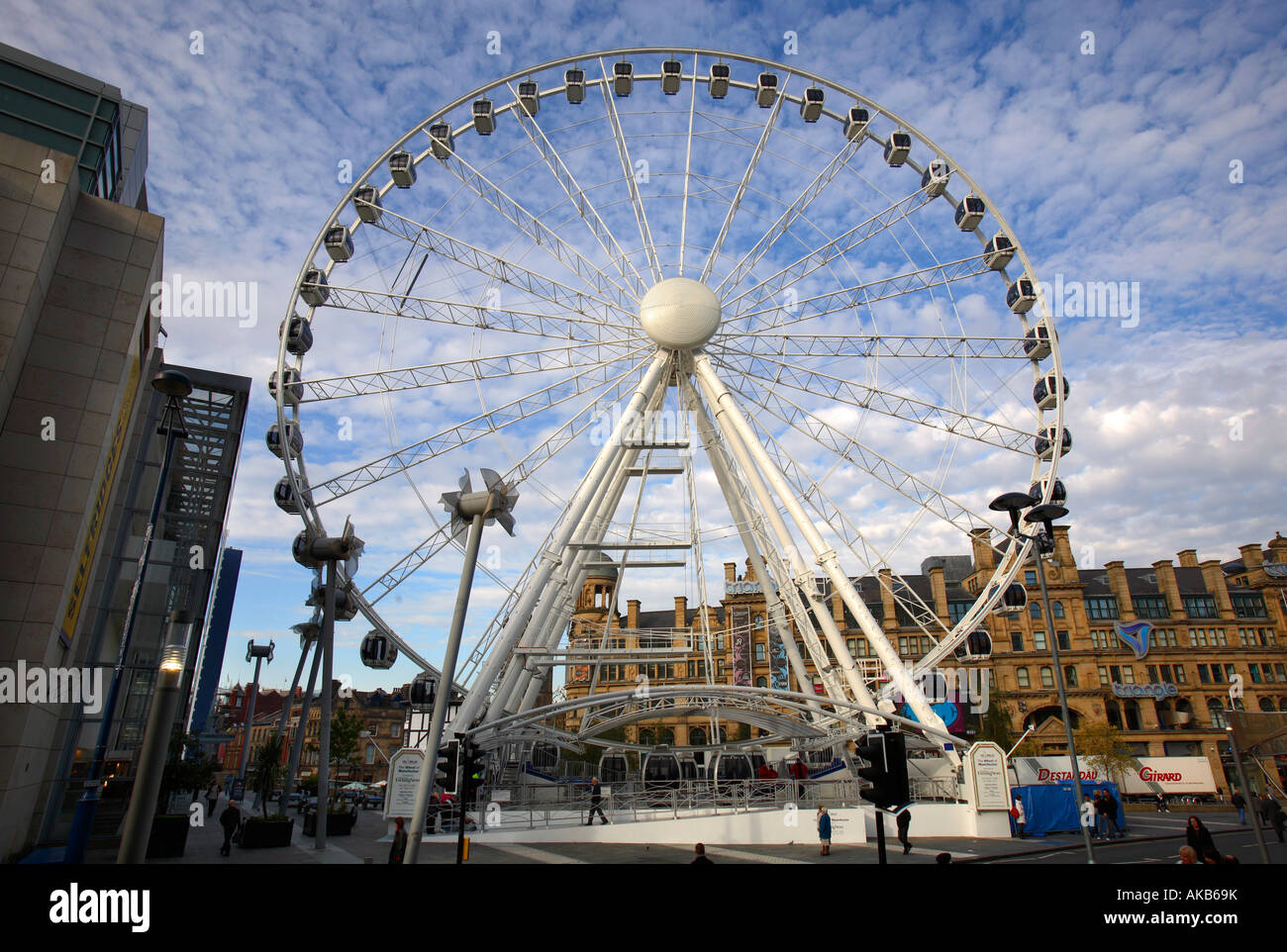 The Wheel of Manchester, Exchange Square, Manchester, England Stock ...
