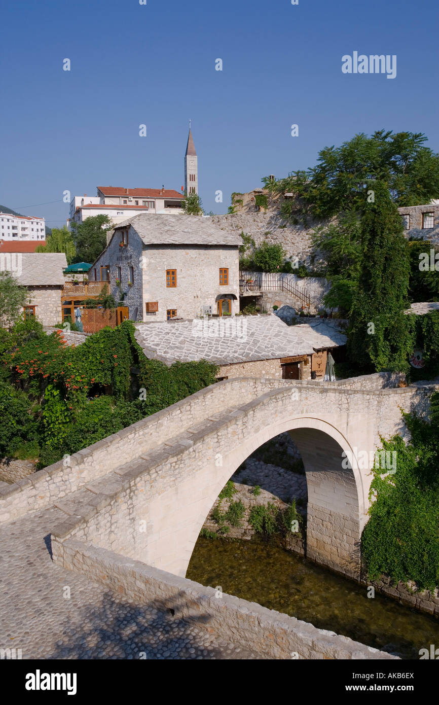 Crooked Bridge (Kriva Cuprija), Mostar, Bosnia and Herzegovina Stock ...