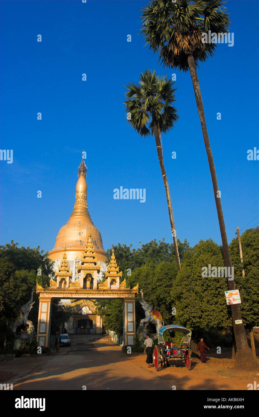 Myanmar (Burma), Bago (Pegu), Mahhazedi Pagoda (Great Stupa Stock Photo ...