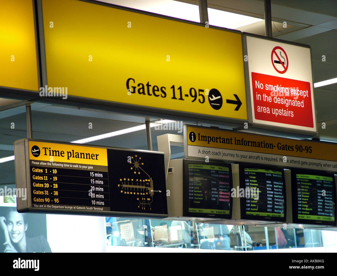 Airport gate sign signage airline gates direction aircraft hi-res stock ...