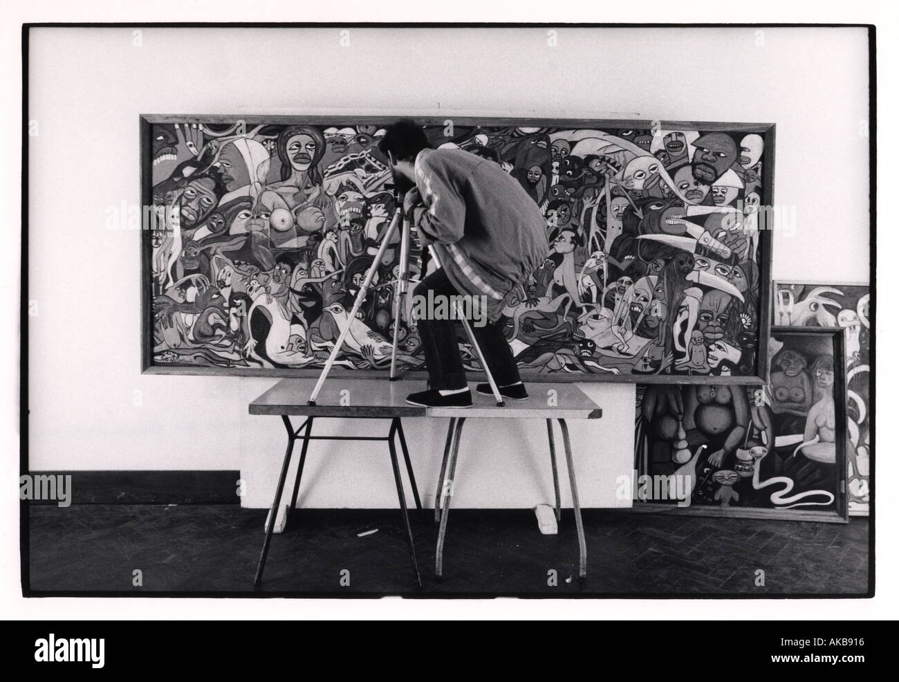 Documenting painting from Mozambique Stock Photo - Alamy