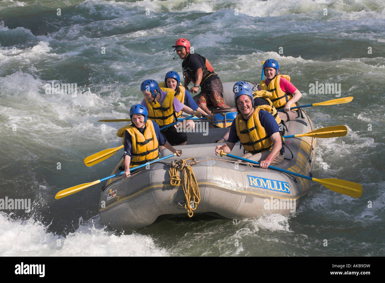 Nepal, Trisuli River, White water rafting Stock Photo - Alamy