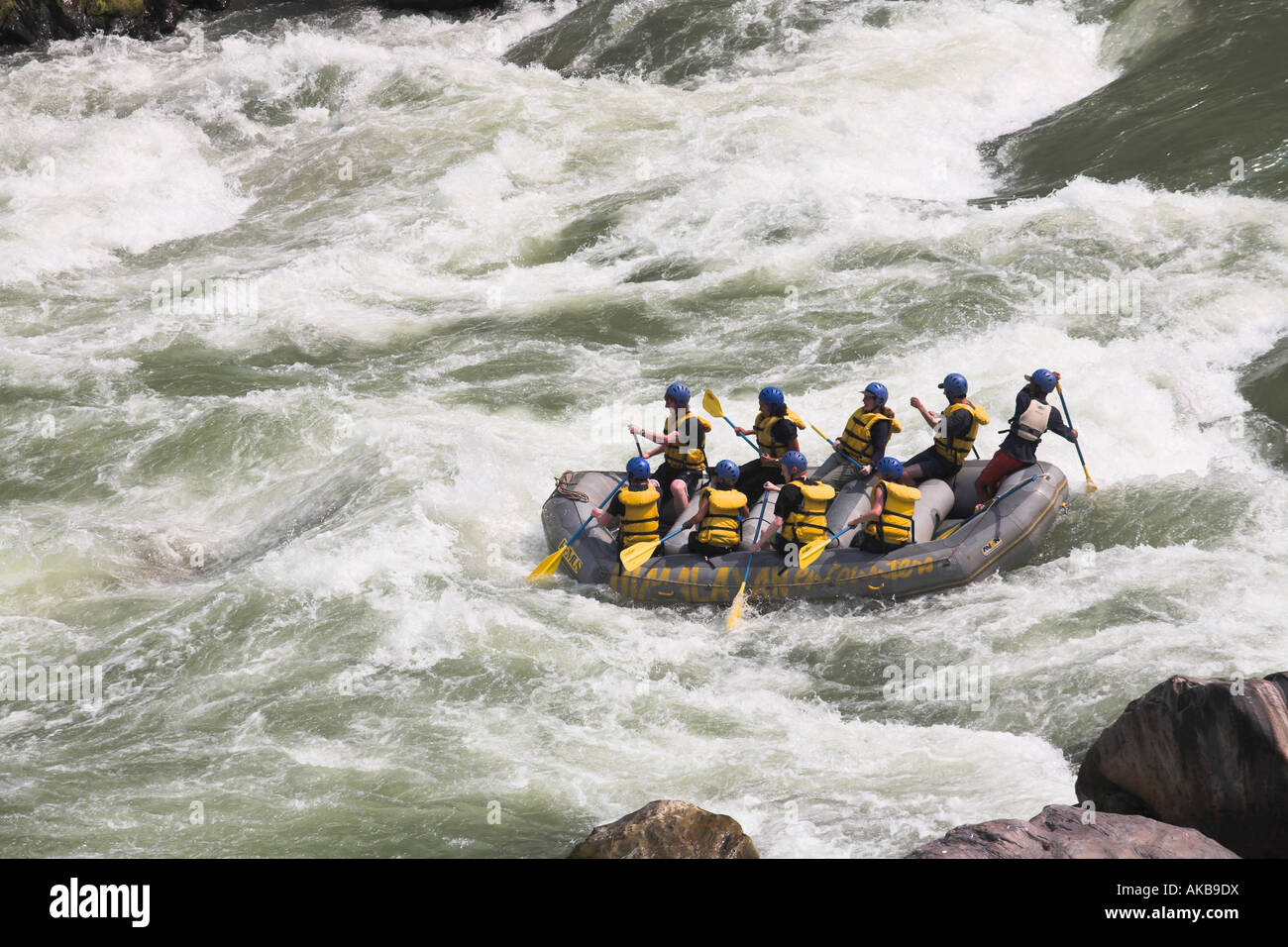 Nepal, Trisuli River, White water rafting Stock Photo - Alamy