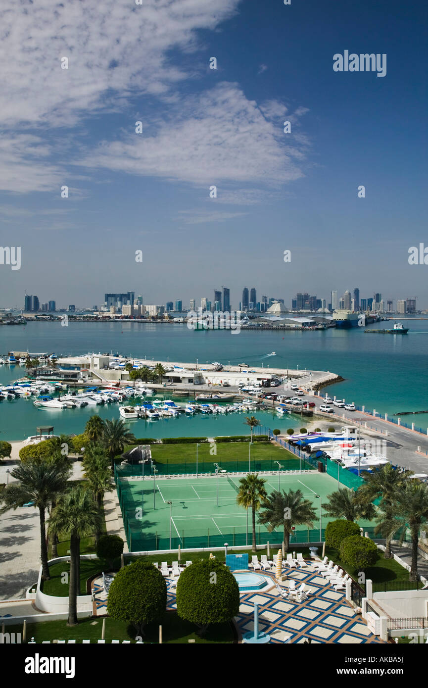 Qatar, Doha, Doha Port, marina Stock Photo - Alamy