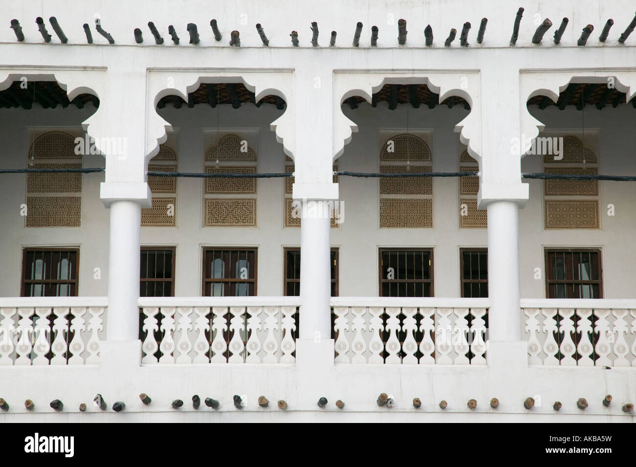 Qatar, Doha, Souk Waqif, restored traditional buildings of the Old ...