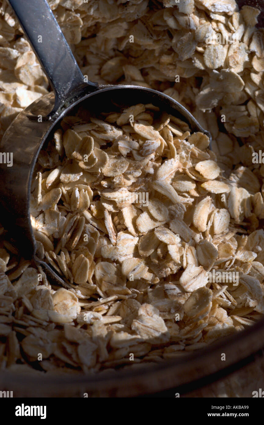 Oatmeal cereal portioned Stock Photo - Alamy