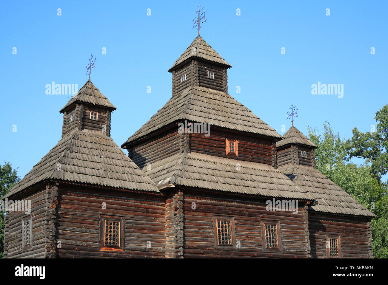 Wooden church, Pirogovo (Pyrohiv), Open air museum of national ...
