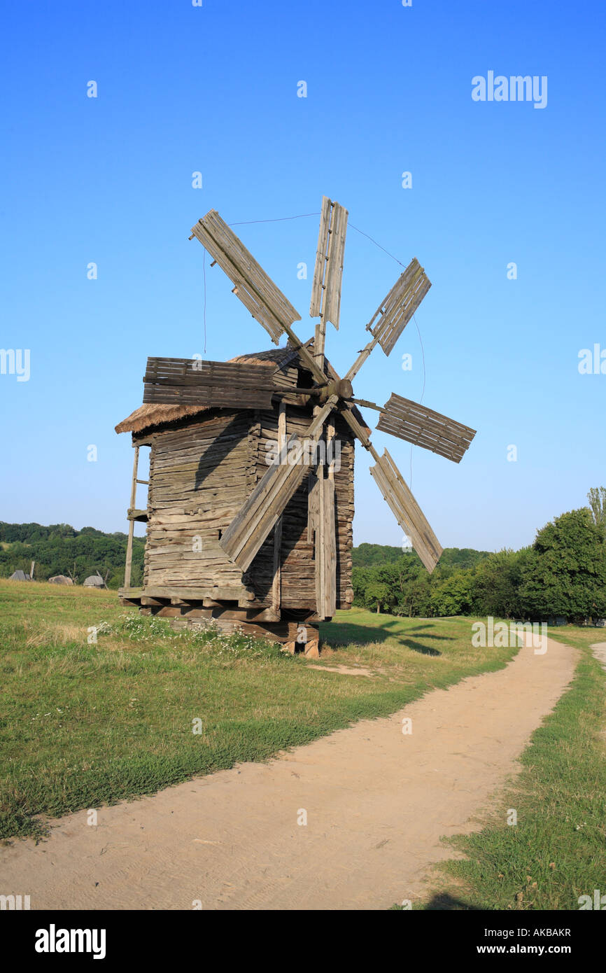 Wooden windmill, Pirogovo (Pyrohiv), Open air museum of national ...