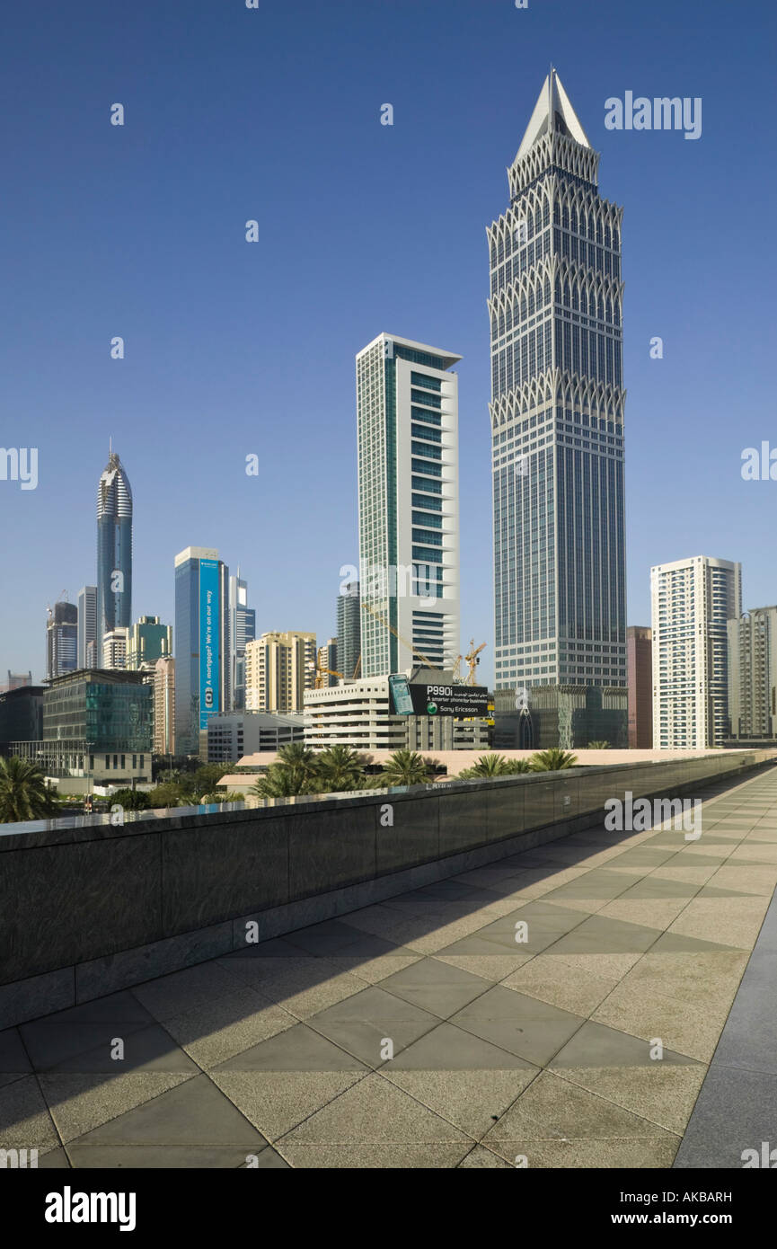 UAE, Dubai, Sheikh Zayed Road Area, Tower-Up Building Stock Photo - Alamy