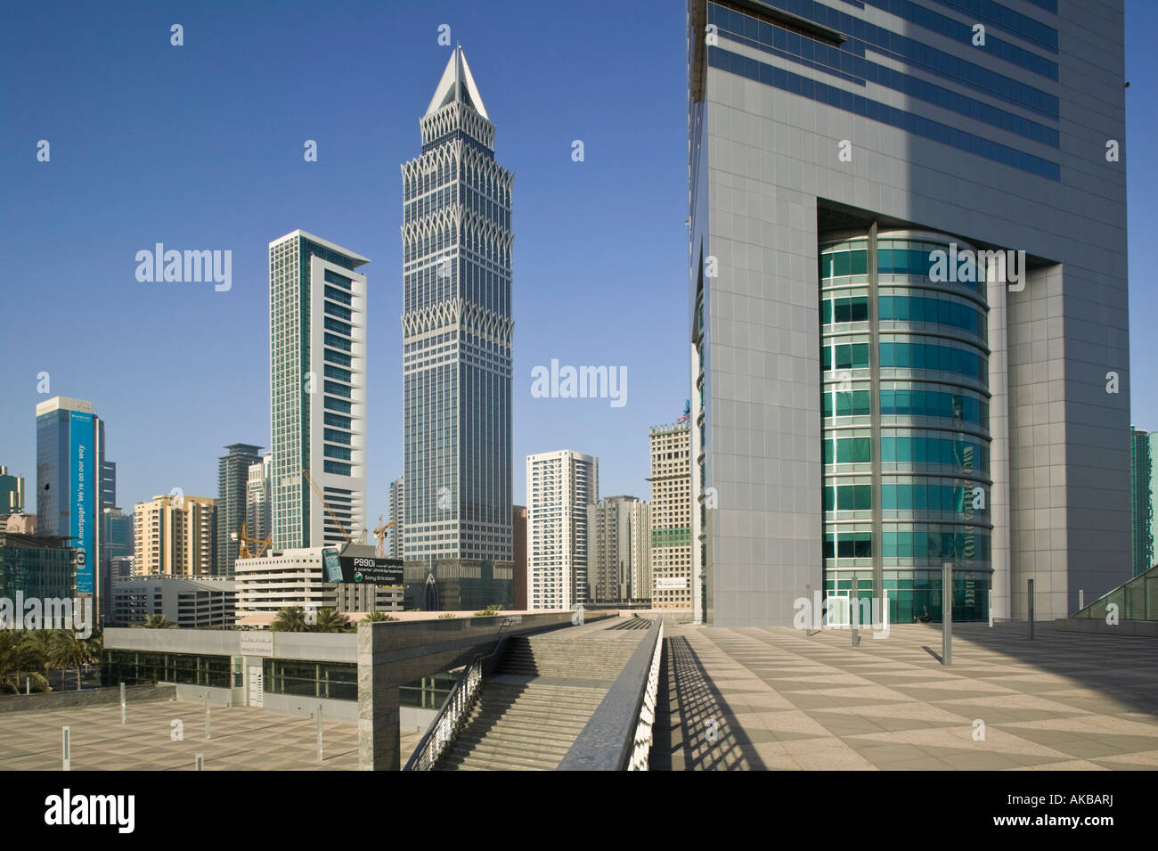 UAE, Dubai, Sheikh Zayed Road Area, Tower-Up Building Stock Photo - Alamy