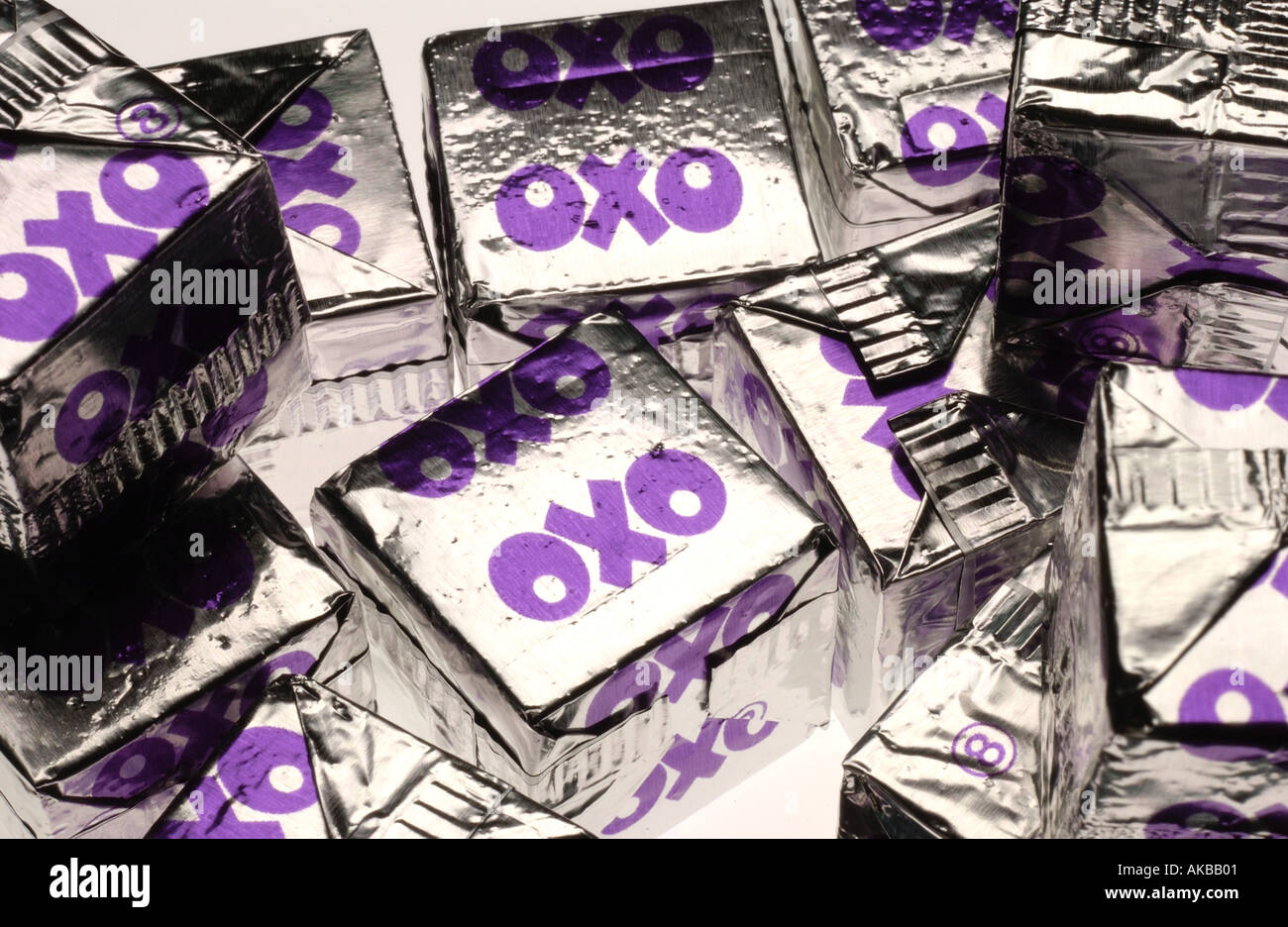 Oxo stock cubes food flavouring Stock Photo - Alamy