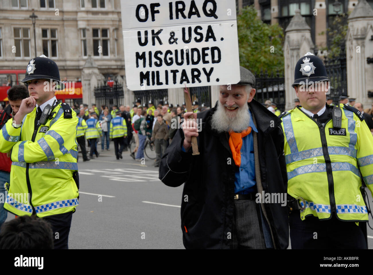 Stop the War demonstration Oct 8th 2007 which initially was banned but ...