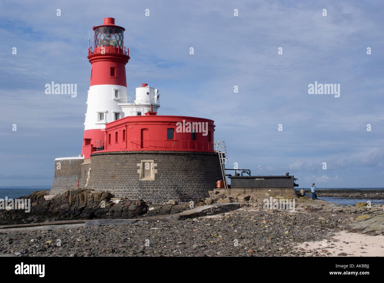 Longstone Lighthouse on Longstone Island Farne Islands North Sea ...